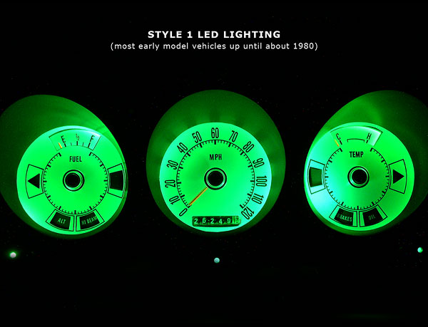 GREEN High Power 194 Style LED Replacement Instrument Cluster Gauge ...