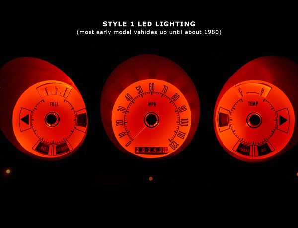 RED High Power 74 Style LED Replacement Instrument Cluster Gauge Bulb ...