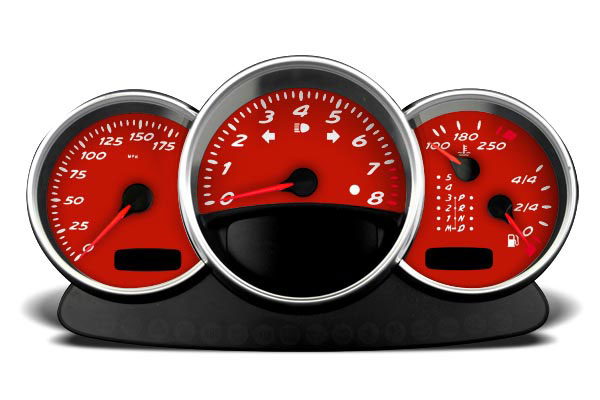 Gauge Face Colors for Style 2